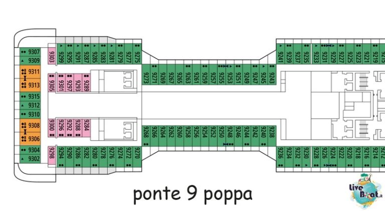 MSC Euribia - Piani nave - Liveboat sito,forum e blog crociere