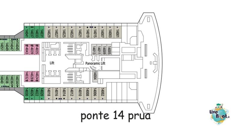 MSC Euribia - Piani nave - Liveboat sito,forum e blog crociere